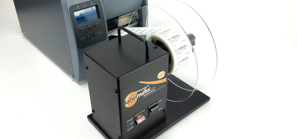 LR4500, bidirectional electric label rewinder
